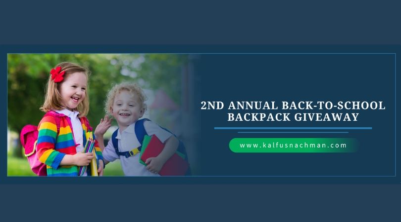 2nd Annual Back-to-School Backpack Giveaway